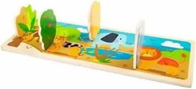 Bigjigs Toys Senzorické puzzle džungle / od 3 let