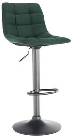 Barová židle Tempo Kondela, zelená / černá, LAHELA