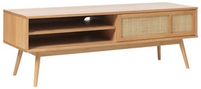 TV stolek v dekoru dubu v přírodní barvě 150x50 cm Barrali – Unique Furniture