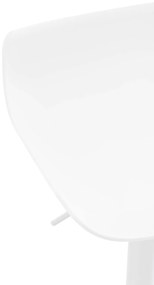 Barová židle Alvade - umělá hmota | bílá