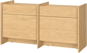 Komoda v dekoru dubu v přírodní barvě 146x76x51 cm Hido – noo.ma