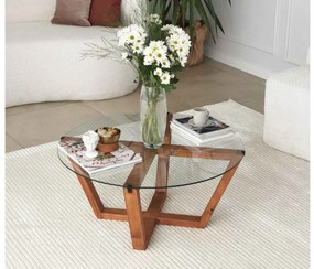 Designový konferenční stolek Calypso 75 cm dřevěný