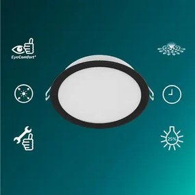 Meson 5,5W 4000K černá / LED podhledové svítidlo / kulaté / O 80 mm /