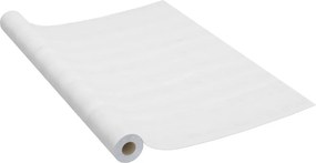 Samolepící tapeta na nábytek bílé dřevo 500 x 90 cm PVC 146116
