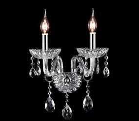 Toolight - Křišťálová nástěnná lampa 2xE14 60W 300757, chromová, OSW-04603
