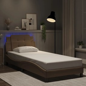 Rám postele s LED bez matrace Zadar cappuccino 100 x 200 cm 3214093