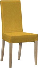 Potah na židli IKEA  Harry, krátký barva žlutá látka pletený vzor