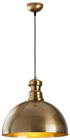 Závěsné svítidlo ve zlaté barvě s kovovým stínidlem ø 40 cm Berceste – Opviq lights