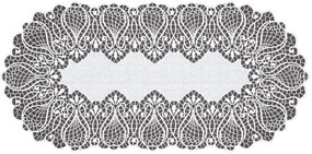 Žakárový ubrus - běhoun JANSEN různé rozměry bílá MyBestHome Rozměr: 80x40 cm