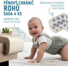 Sipo Ochrana rohů a hran, pěnová, sada 4 ks, ECRU