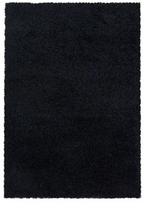 Ayyildiz, Kusový koberec Sydney Shaggy 3000 black, 200x290, černá, ložnice