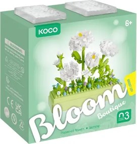 KOCO Stavebnice mini Preserved Flowers č.3: Jasmín / 285 dílků