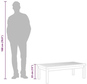 vidaXL Marketos Konferenční stolek 100 x 50 x 33 cm masivní akáciové dřevo