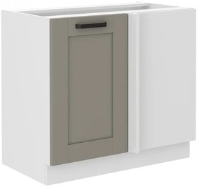 Kuchyňská skříňka LUNA 105 ND 1F BB korpus: bílá, barva dvířek: světle šedá CLAY