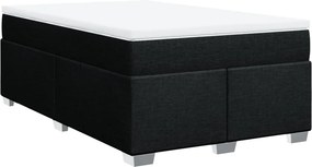 Box spring postel s matrací černá 120x190 cm textil 3285118