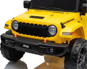 LEAN CARS Akumulátorové vozidlo Jeep Rubicon DK-JWR558 24 V, žluté