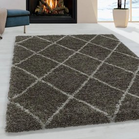 Vopi | Kusový koberec Alvor shaggy 3401 taupe - 280 x 370 cm