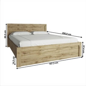 Postel DORSI 160x200, dub navarra Kondela 0000358646