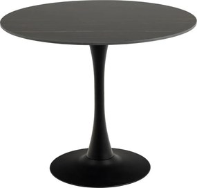 Kulatý jídelní stůl Malta 90 cm černý