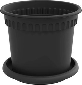 Květináče 6 ks Černá Plast 3403259
