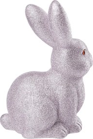 Butlers EASTER Velikonoční zajíček třpytivý 22 cm - sv.fialová