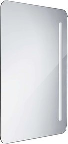 Nimco - Koupelnové podsvícené LED zrcadlo série 2000, 80x60 cm, hranaté, aluminium ZP 2003