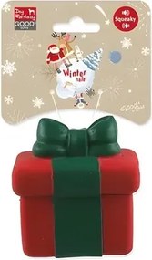 DOG FANTASY Pískací hračka Winter Tale dárek / Latex / 7,5 cm