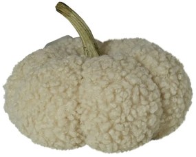 Béžová plyšová dekorace dýně Pumpkin Teddy M - Ø 19*17 cm