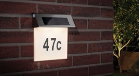 Paulmann 93765 Special Line Solar house number, solární osvětlení domovního čísla, 1x0,2W LED, 23x22cm, IP44