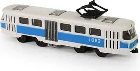 RAPPA Tramvaj modrá 16 cm / Setrvačníkový pohon / Otevírací dveře