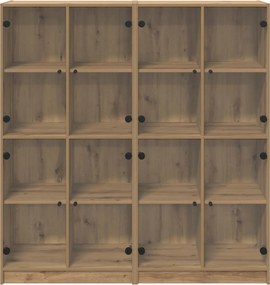 Vysoký bufet 2 ks Artisanový dub 68 x 37 x 142 cm 3402645