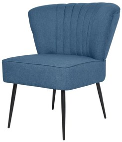 Koktejlová židle modrá textil,  244098