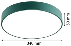 Argon 8335 - LED Stropní svítidlo TIAMO LED/22W/230V 4000K zelená