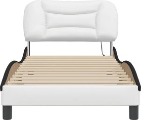 Rám postele s LED bez matrace Hvar bílý a černý 80x200 cm 3213898