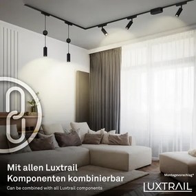 Lištové LED svítidlo BRILONER Luxtrail 48V Tracklight 5,5W nastavitelné černá 8030015