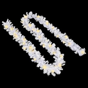 Vánoční girlanda s LED světýlky 10 m bílá 284312