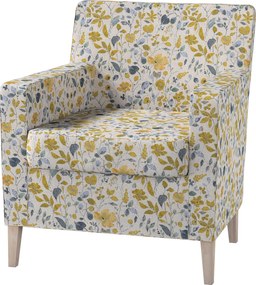 Potah na křeslo IKEA Karlstad barva žlutá látka pletený vzor, vzorované
