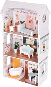 ECOTOYS Třípatrový domeček pro panenky Alice / od 3 let