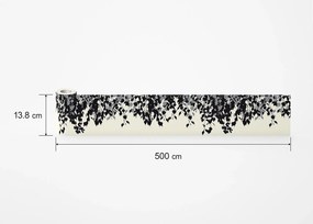 Samolepící bordura na zeď Béžové Stíny Listí | 5 m x 13.8 cm | DWB8275
