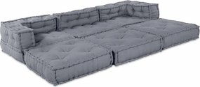 Modulová pohovka Textil Šedá 210 x 70 x 56 cm 3315092