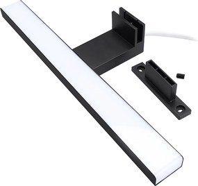 Mereo, Mereo Led koupelnové osvětlení nad zrcadlo, černá, 40 cm, 7 W, 455 lm, 4000 K, IP44, 230 V, MER-CN700B40