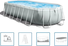 INTEX Bazén Prism Frame s příslušenstvím oválný 610x305x122 cm 26798GN