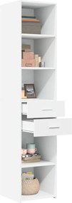 Skříň highboard bílá 40 x 42,5 x 185 cm kompozitní dřevo 3281441