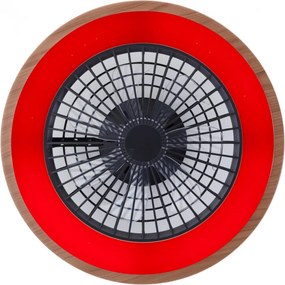 Brilliant G60060/09  Stmívatelné LED svítidlo SLIMLINE NATUR &amp; reverzn VENTILÁTOR + funkce LED