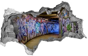 Wallmuralia Fototapeta díra na zeď Graffiti v metře 95x73 cm