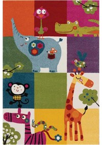 J-Line Dětský kusový koberec Jasper Kids 21903-110 multi BARVA: Vícebarevný, ROZMĚR: 140x200 cm