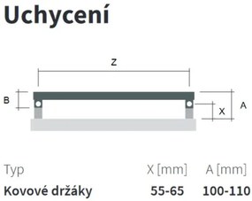 Isan Club Sky 1470 x 600 mm koupelnový radiátor bílý