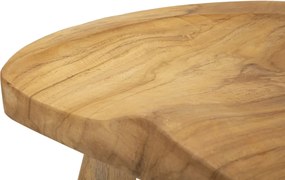 Stolička Teak 42 cm z masivu hnědá