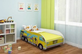 Dětská postel VI Auto - Stavba - 180x80