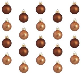Set vánočních ozdob hnědý